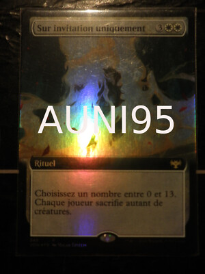 mtg magic Invitation Only FOIL extended borderless FRENCH vf fr sur ...