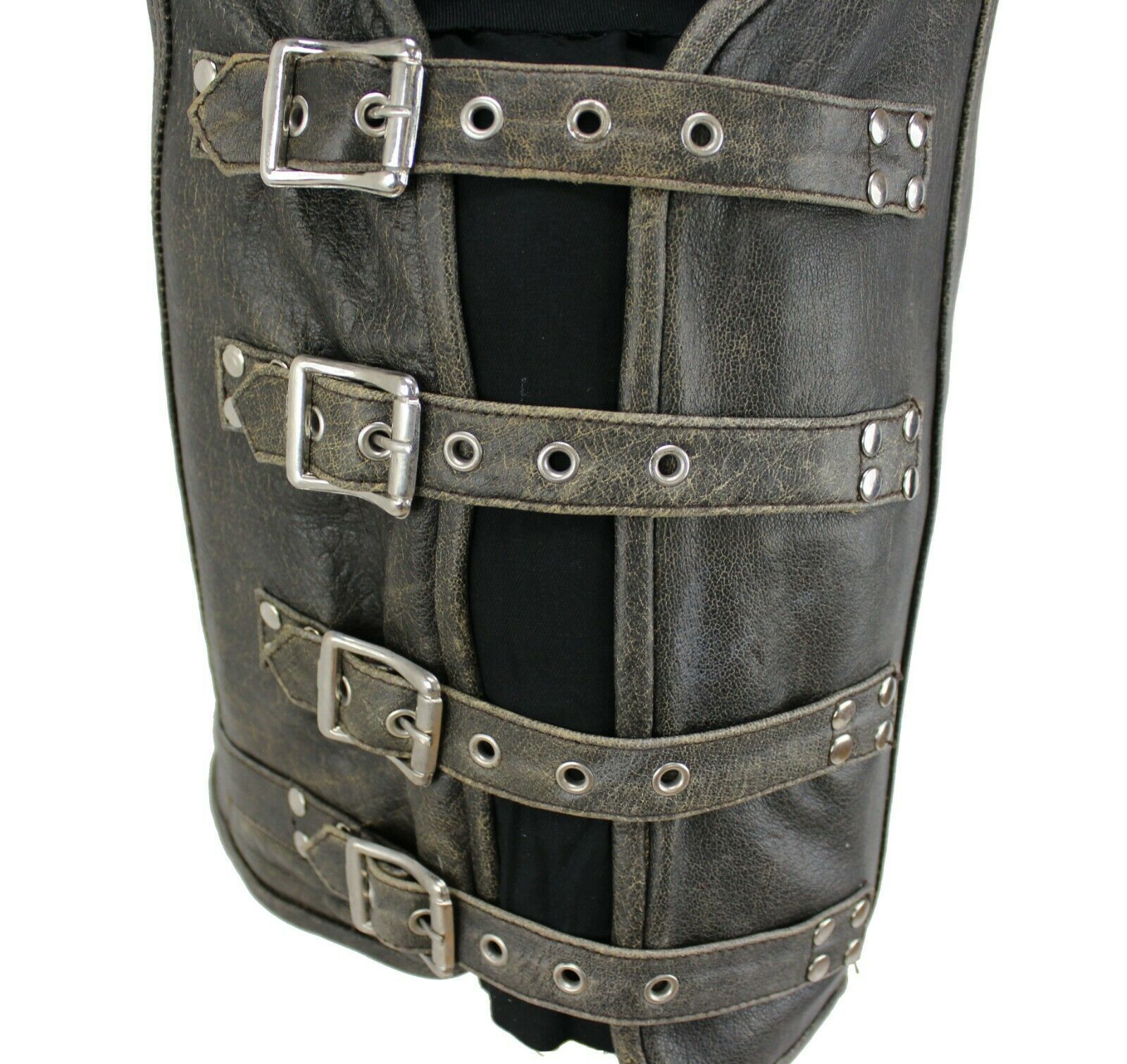 Lederweste Biker West Motorrad Kutte Biker Chopper Clubweste Rocker ...