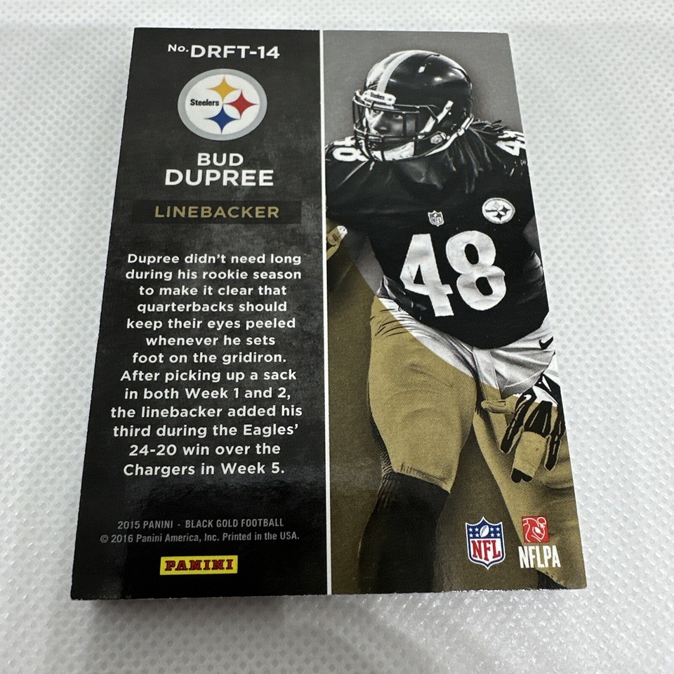 2015 Panini Black Gold Draft Symbols /49 Bud Dupree #DRFT-14 Rookie | eBay