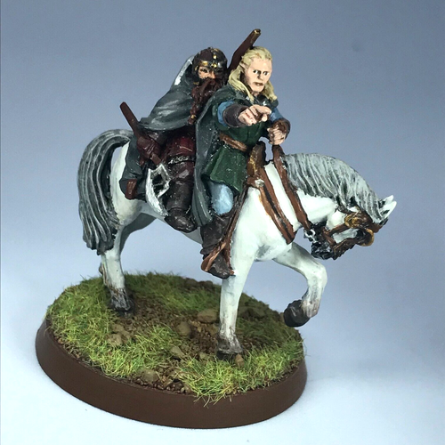 Legolas & Gimli on Horse LOTR Warhammer / Lord of the Rings Metal ...