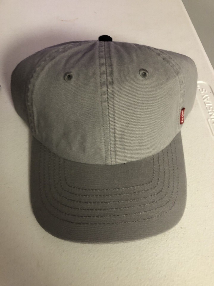 Levi's Red Tab Knit Snapback Hat Adjustable Baseball Cap Retro VTG Tan ...