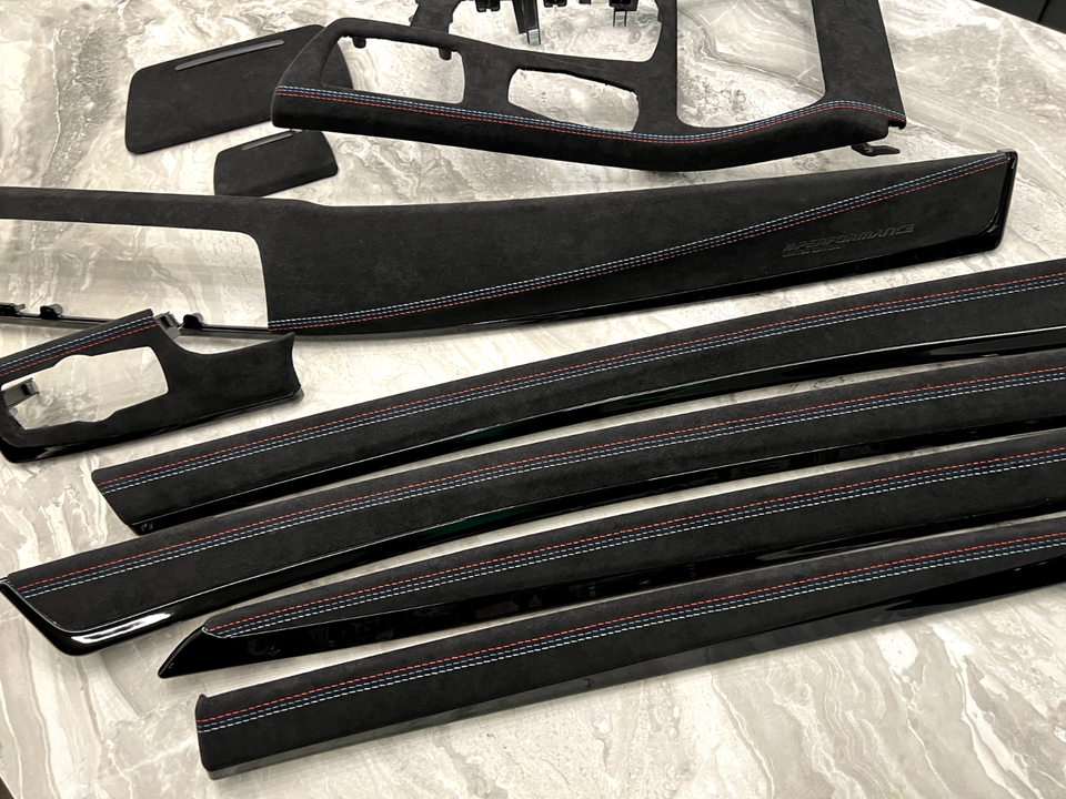BMW F10 F11 Alcantara Interior Trim Kit Set M Stitch M Performance LHD ...