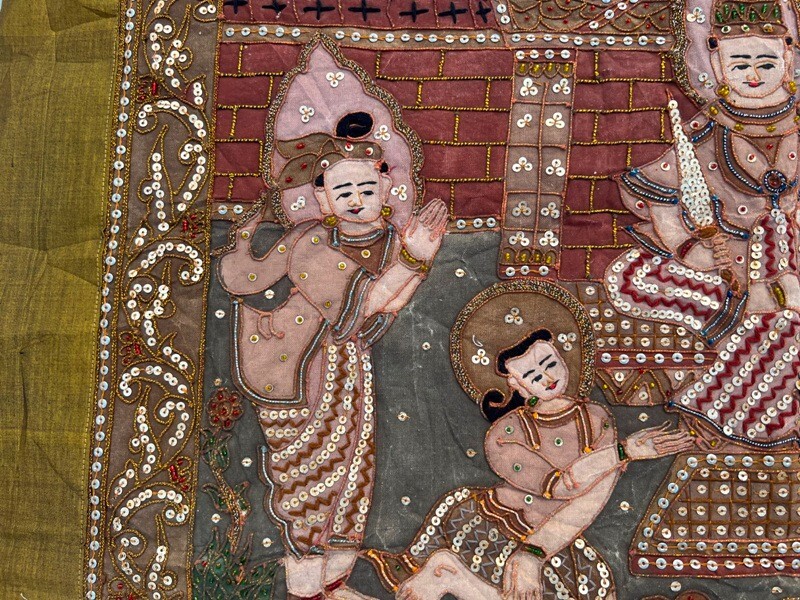 2X3 Indian Vintage Applique Work Tapestry Authentic Décor Tapestry/Wall ...