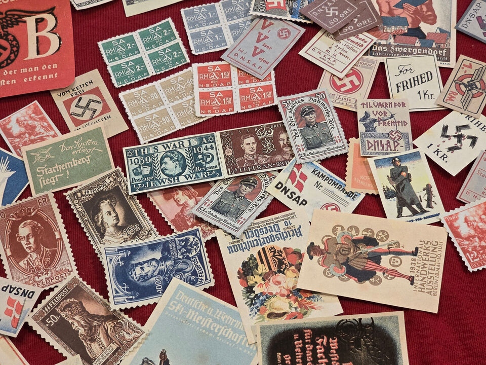 25 RANDOM PC Nazi German Third Reich Propaganda Labels stamps vignettes ...