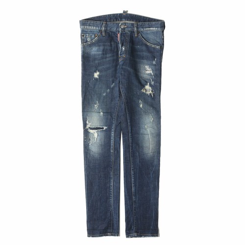 DSQUARED2 DSQUARED PANTS INDIGO Size: 46 Distressed & Painted Used BEEG-0 | eBay