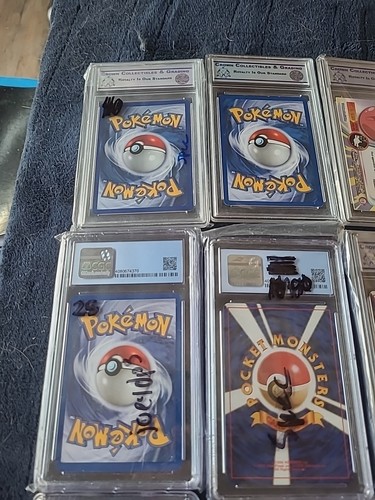 Pokemon Cards Graded Slabs CGC & CC&G Lot Of 9 Slabs.PriceDrop!Will ...