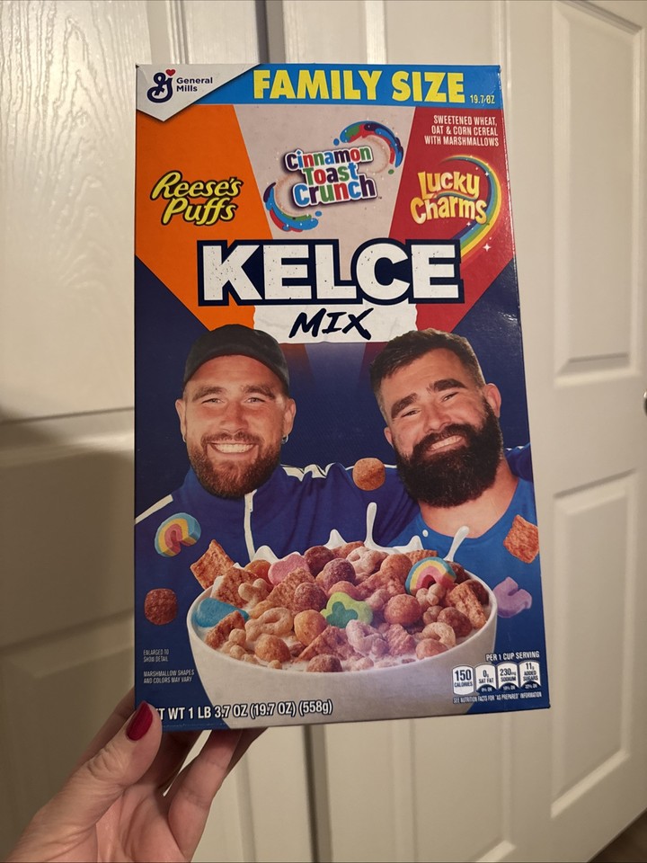 Kelce Brothers Limited Edition Kelce Mix Cereal Box EMPTY BOX | eBay UK