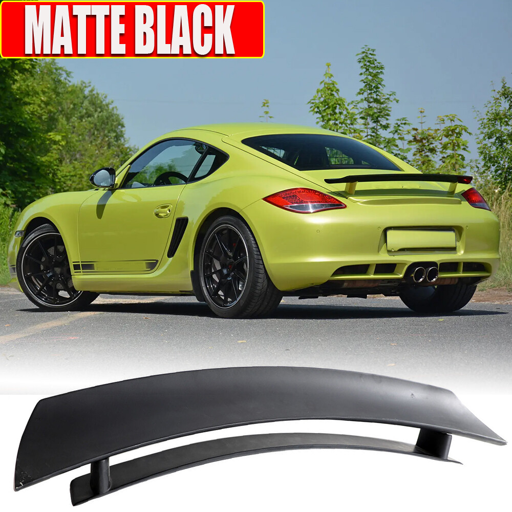 MATTE BLACK Rear Trunk Spoiler Tail Boot Wing For Porsche 987 Cayman R ...