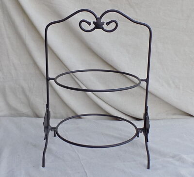 Wrought Iron Two Pie Server Stand Longaberger | eBay