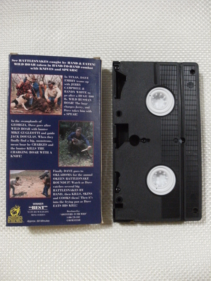 Dave Embry's Dangerous Hunting Adventure in the Wild (Boars) VHS 60 ...