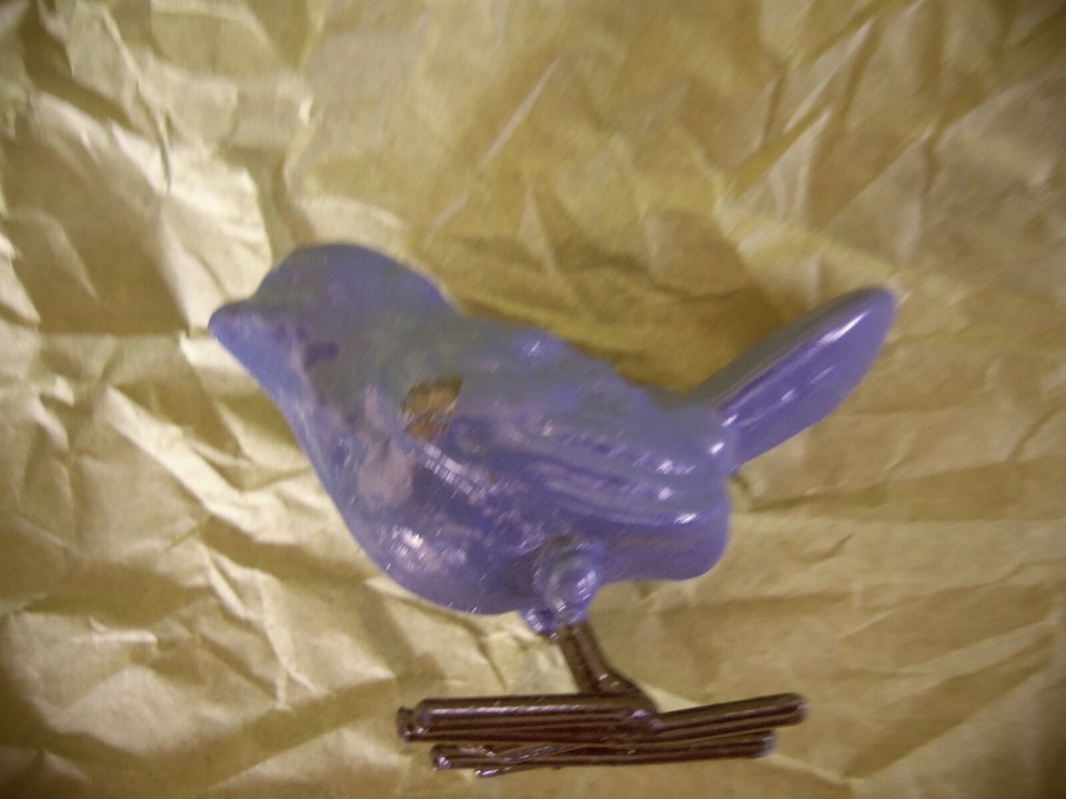 Darling Tiny Cast Iron Bird Figurine - 3" Dark Blue | eBay