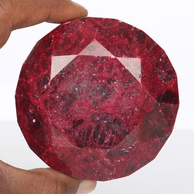 Natural Large Red Ruby 1500 Ct. Round Cut Loose Gemstone Certified | eBay