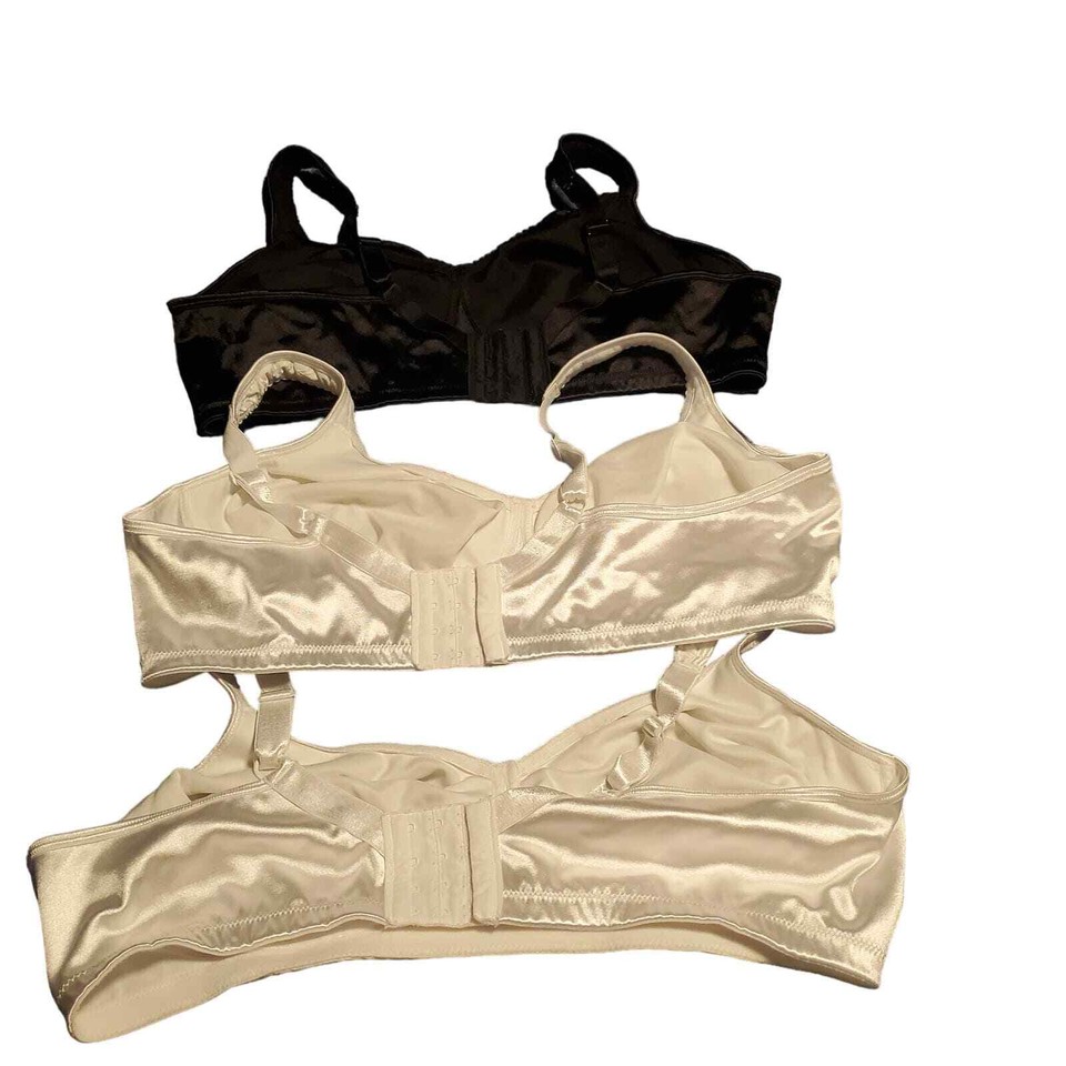Playtex Size 44C THREE (3) 18-hour Ultimate Lift Wireless Full-coverage ...