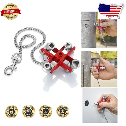Knipex Universal Control Cabinet Key - Ergonomic Metal Tool for ...