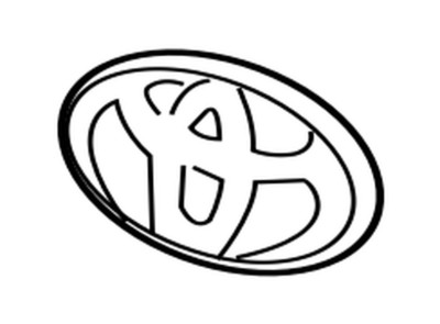90975-02100 Toyota Emblem, radiator grille (or front panel) 9097502100 ...