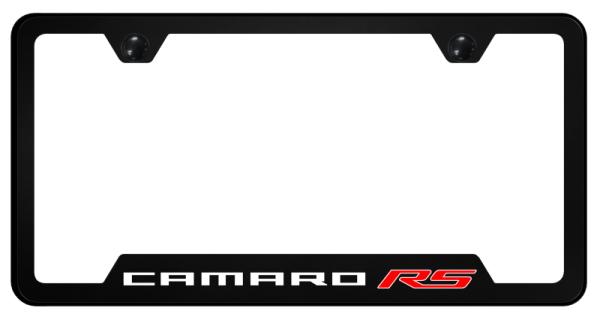 Chevrolet Camaro RS Polycarbonate Notched License Plate Frame Official ...