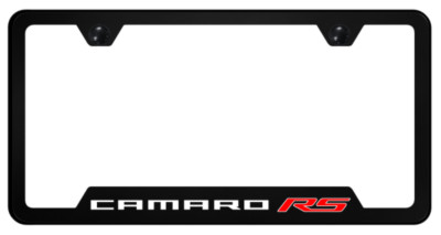 Chevrolet Camaro RS Polycarbonate Notched License Plate Frame Official ...