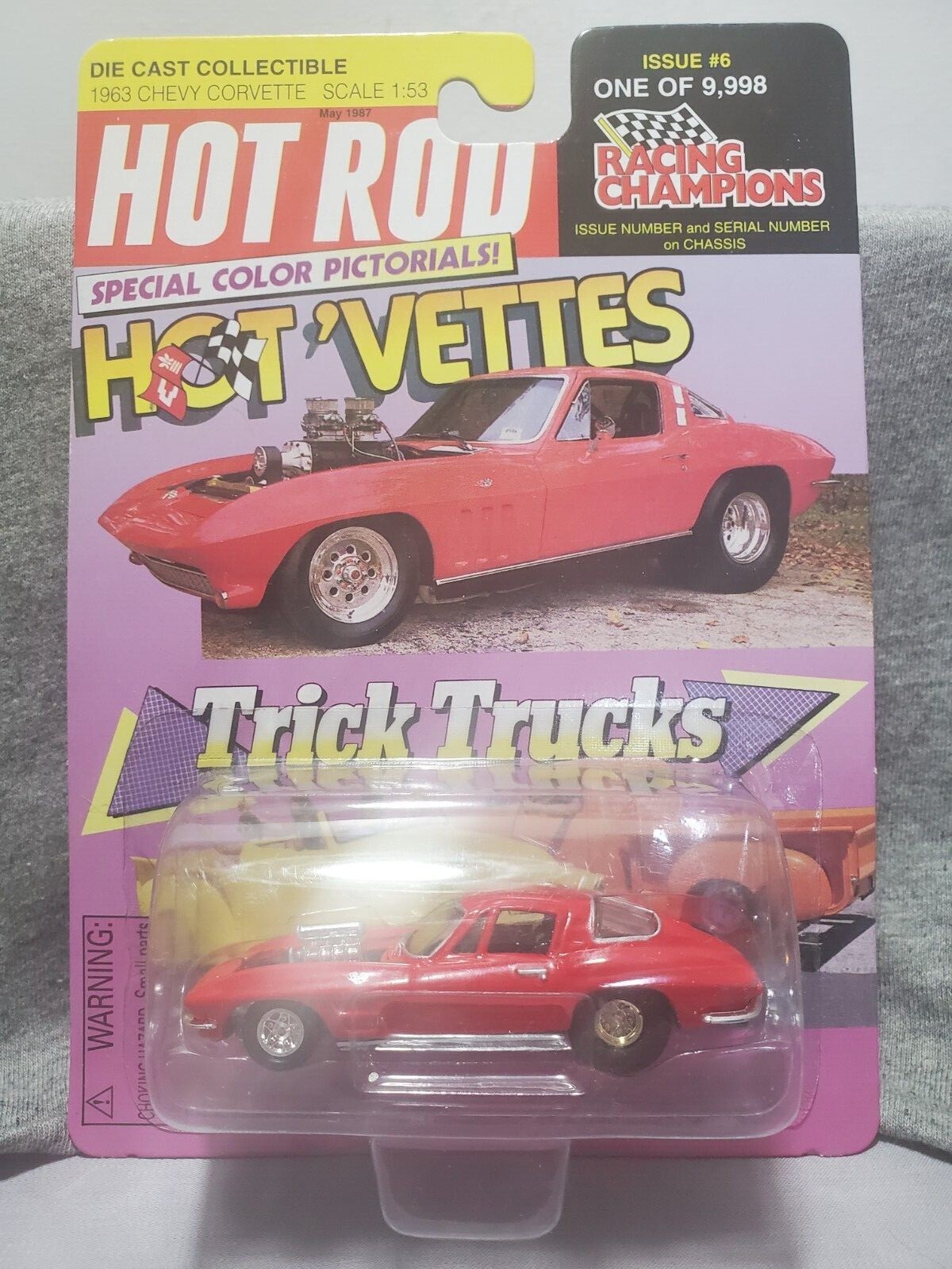 RACING CHAMPIONS HOT ROD HOT VETTES 1963 CHEVY CORVETTE Issue #6 1 of ...