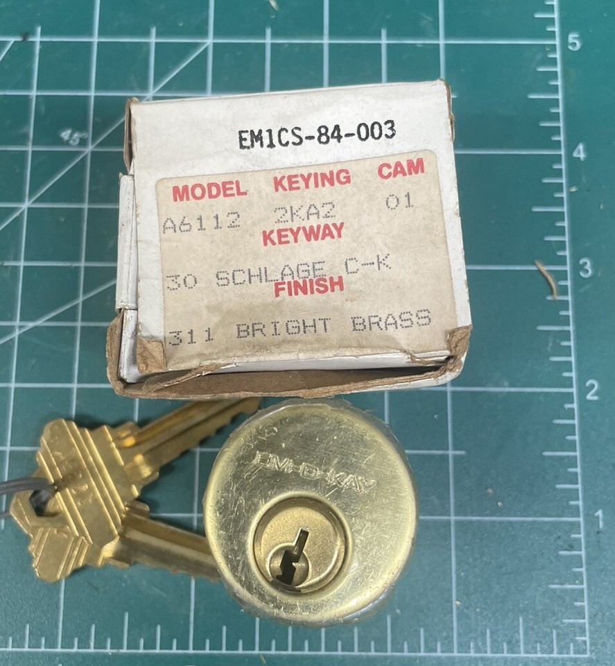 Em D Kay Works C To K Keyway Brass Old Stock Locksport Handyman ...