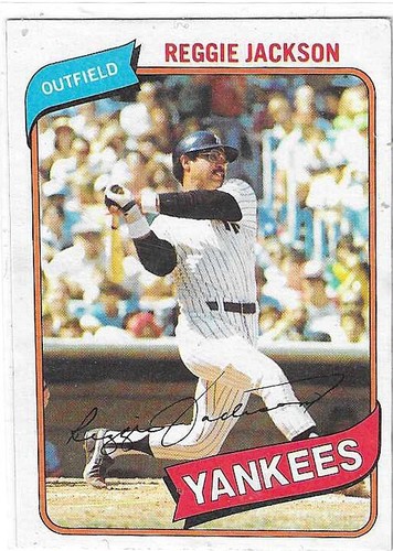 Reggie Jackson (HOF) 1980 Topps Gradable 1980 (5563) | eBay