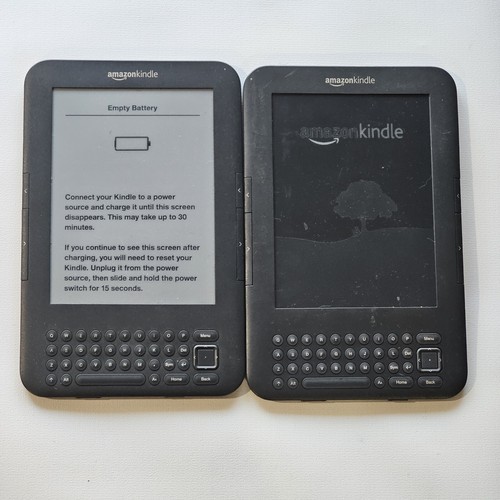 Amazon Kindle D00901 6" Display eBook Readers (LOT OF 2) FOR PARTS ONLY ...