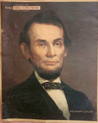 Vintage February 9, 1964 Abraham Lincoln Sunday NY News Coloroto ...