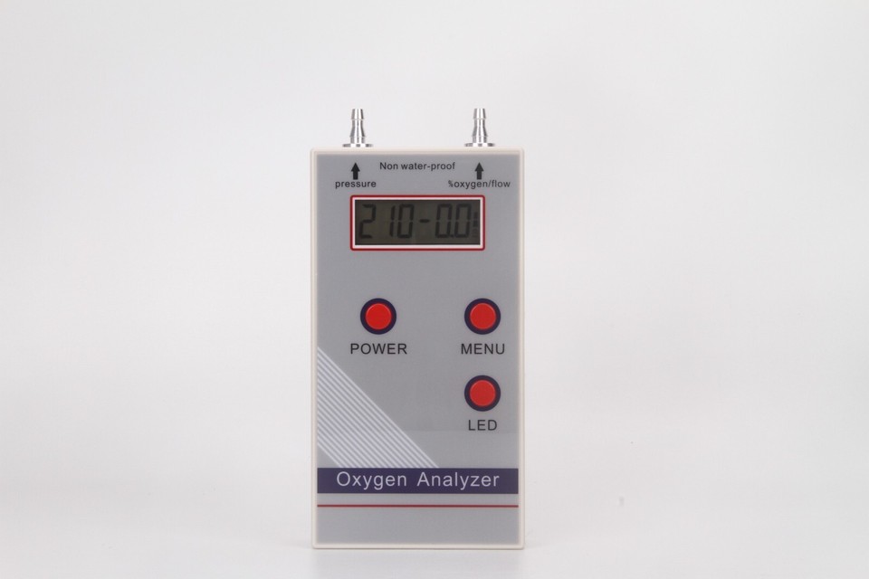 Ultrasonic O2 Analyzer Tester Oxygen Concentration Purity Detector LCD ...