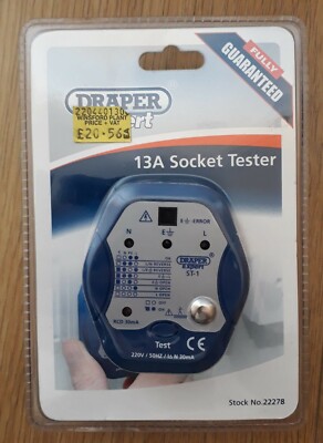 Draper Expert 13A Socket Tester 22278 ST-1 | eBay UK