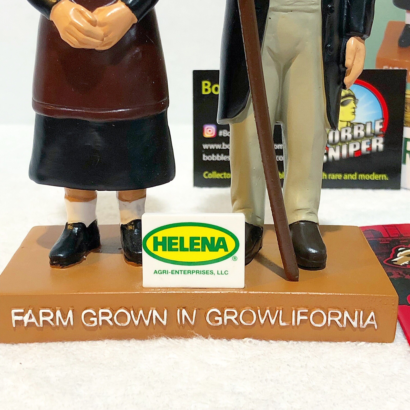 AMERICAN GOTHIC "Farm Grown In Growlifornia" Fresno Grizzlies Dual ...