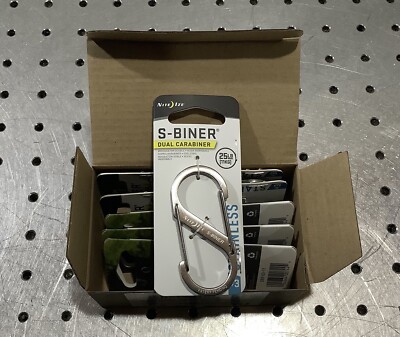 Nite Ize SB3-03-11 Size-3 S-Biner Dual Carabiner Stainless Steel 6PK | eBay