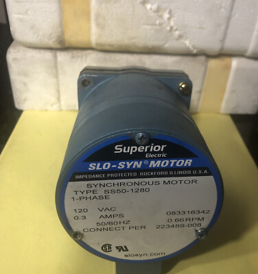 Superior Electric Slo-Syn Motor SS50-1280 RPM .665 | eBay
