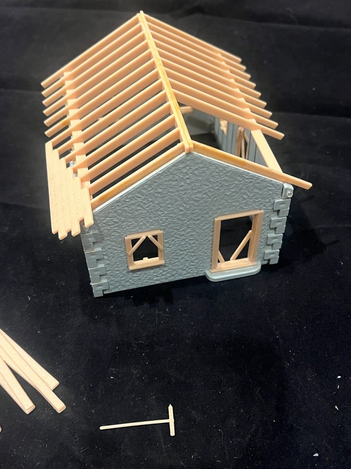 Plasticville House Under Construction Kit 1624 100 Vintage O Scale ...