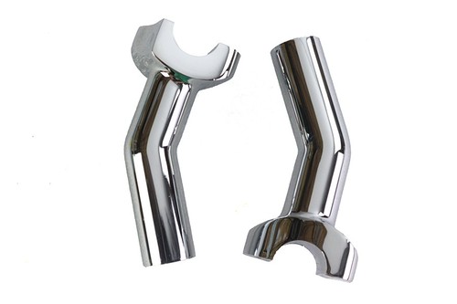 1 inch Pullback Riser Set Chrome fits Harley Davidson | eBay