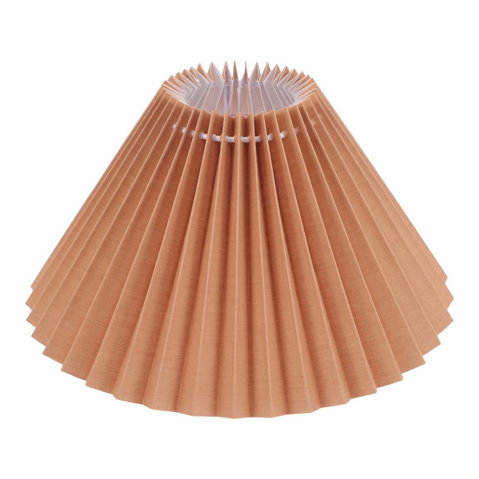 DIY Lampshade Pleated Lamp Cover Living Room Bedroom Fabric Lamp ...