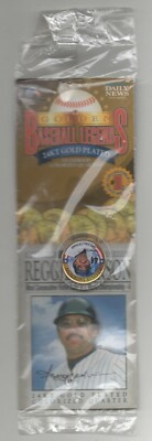 REGGIE JACKSON - 2006 DAILY NEWS BASEBALL LEGENDS 24K GOLD PLATED US ...