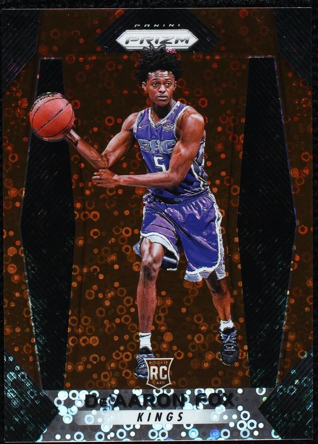 2017-18 Panini Prizm - De'Aaron Fox #24 Bronze Fast Break Prizm /20 (RC ...