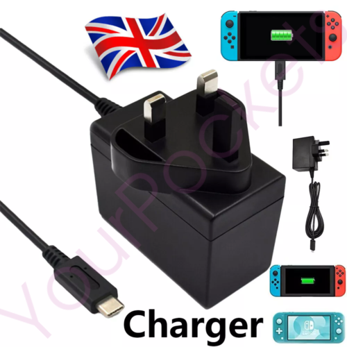 For Nintendo Switch Mains Adaptor / Adapter Charger Plug Fast Charging ...