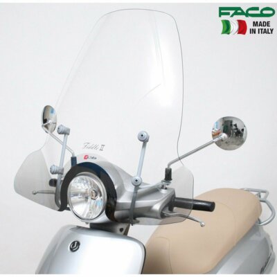 FACO 22981 Windscreen With Mounts Sym 125 Fiddle II 2009-2014 | eBay