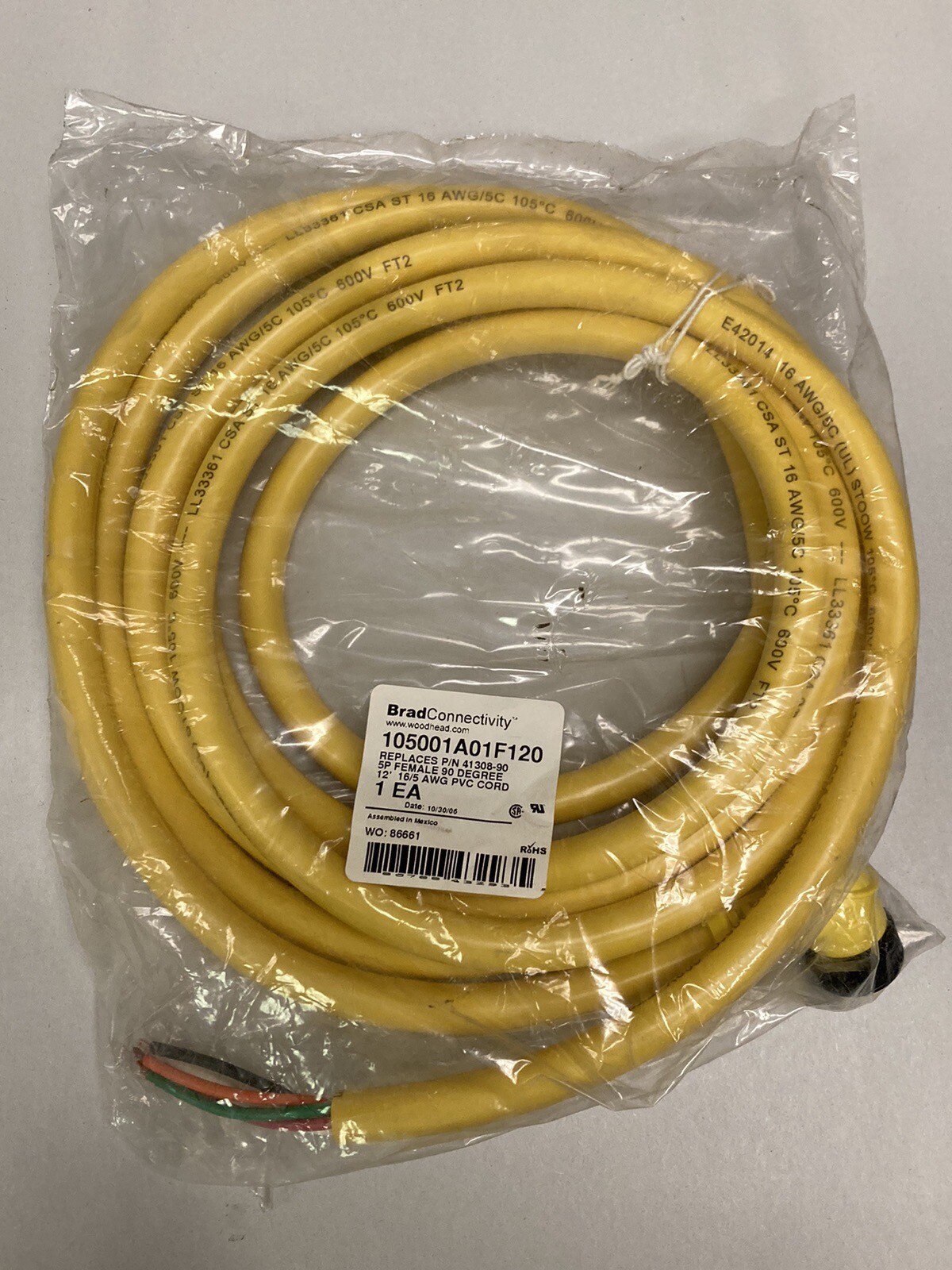 Brad Connectivity,105001A01F120,Cable Assembly | eBay