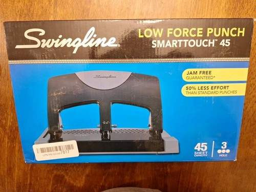Swingline Low Force Smart Touch 45-Sheet Capacity 3-Hole Punch #74136 ...