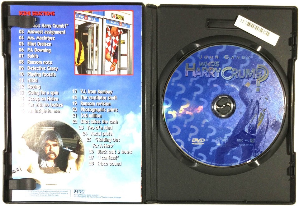 Who's Harry Crumb ? (DVD, 1989, Widescreen) John Candy Annie Potts ...