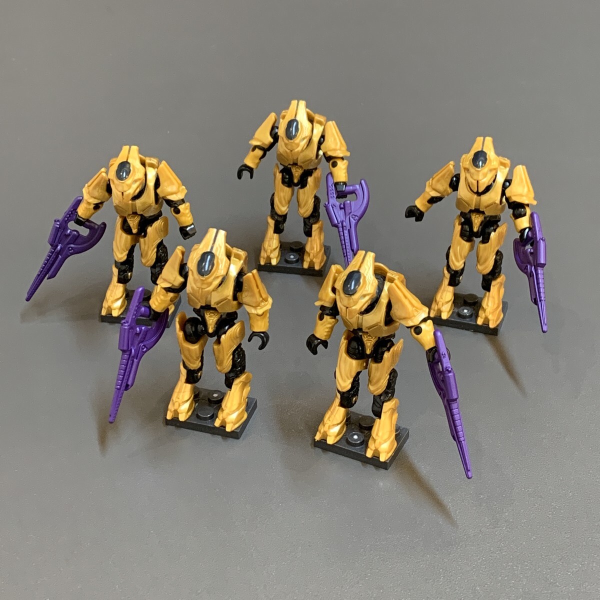 NEW LOT 5 Mega Construx halo ELITE 4 FIGURE Bloks Unsc mongoose ...