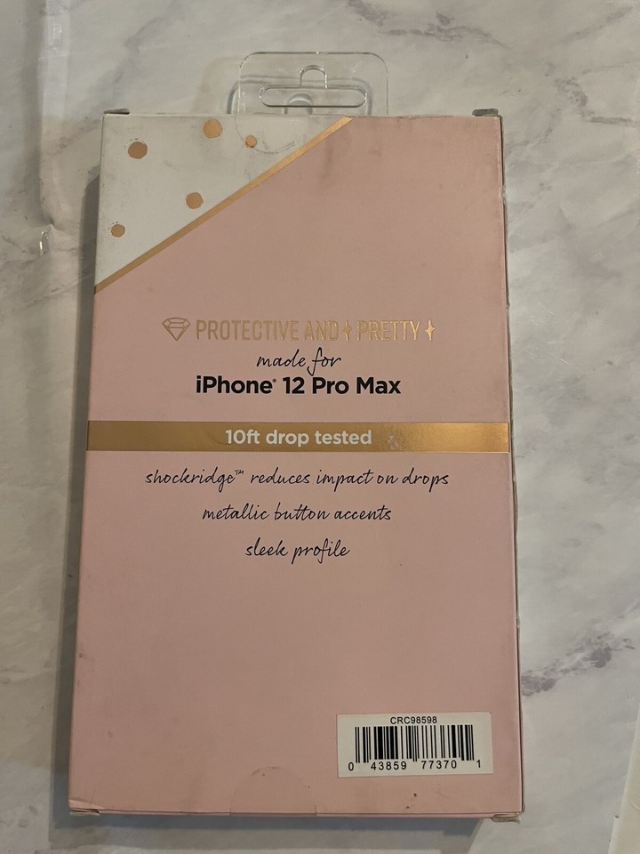 iPhone 12 Pro Max Pink Glitter Protective and Pretty Phone Case by ...