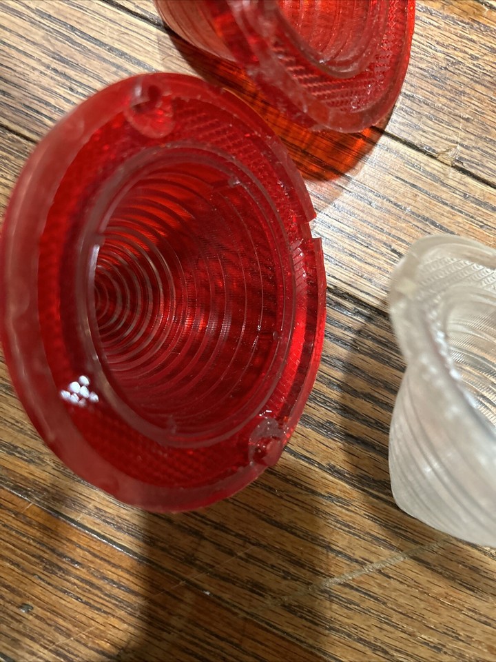 1960-61 Chevrolet Rear Tail Light Lamp Back Up Lamp Lens Set Corvette ...