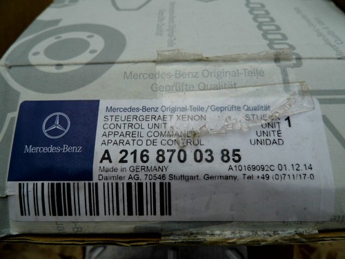 OEM MERCEDES BENZ XENON BALLAST A 2168700385 HEADLIGHT CONTROL MODULE ...