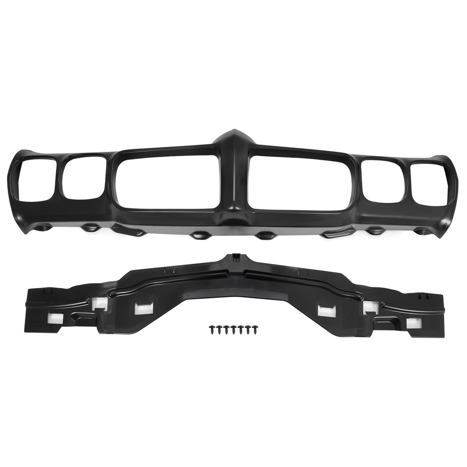 1970 Pontiac GTO Lemans Black Front Bumper Cover Fascia With Fog Light ...