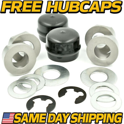 Wheel Bearing Kit Fits Husqvarna Craftsman w/ Bushings Washers, E-Clip ...