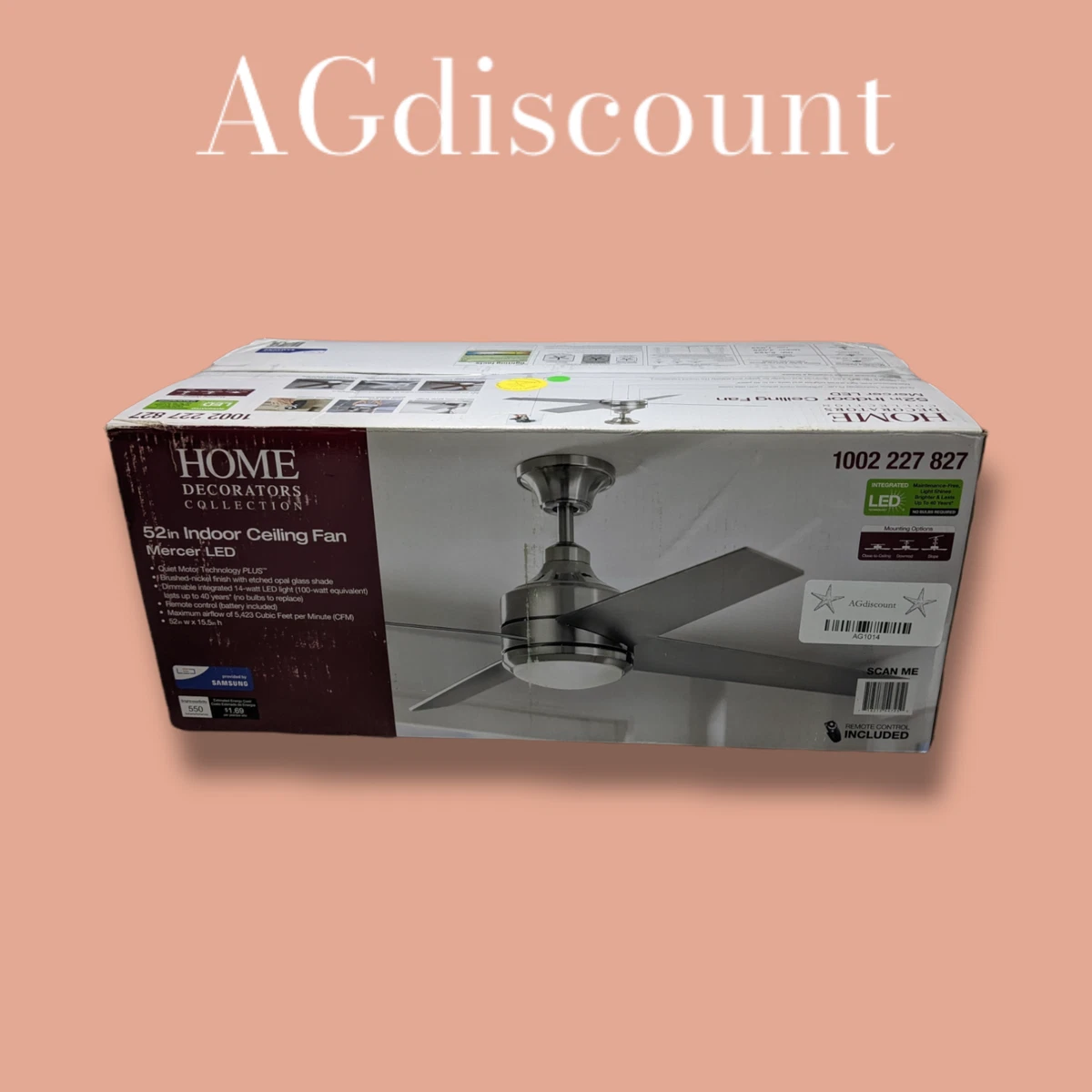 Mercer Led 52 Inch Ceiling Fan Installation | Shelly Lighting