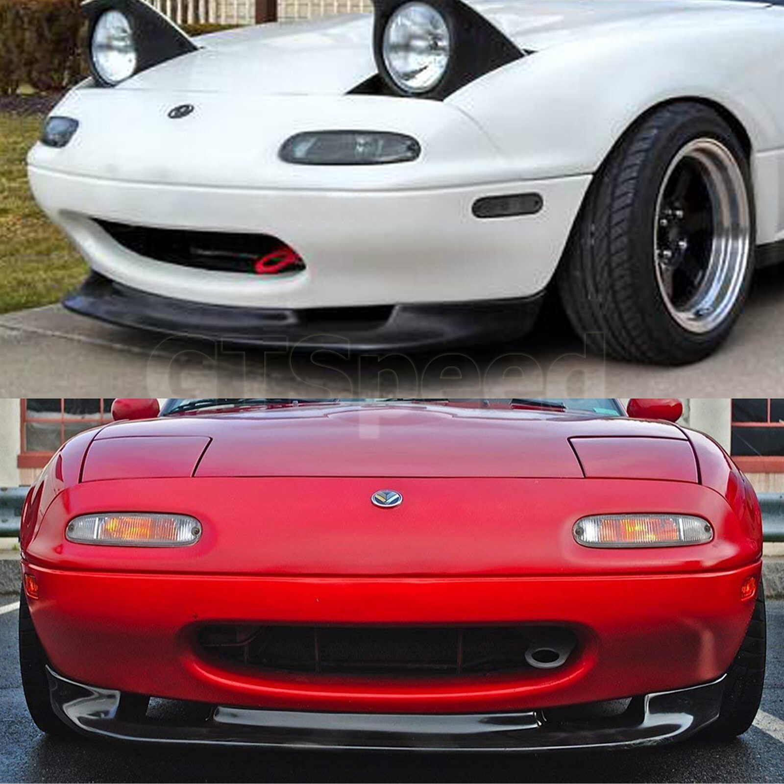 [SASA] Fit for 1990-1997 Mazda Miata MX-5 GV Type PU Front Bumper Lip ...
