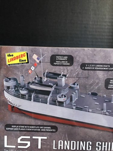 WW II US Navy USS LST 400 Landing Ship Tank D-day Normandy Lindberg ...